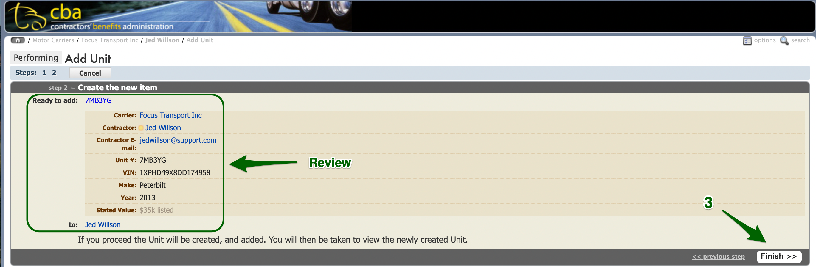 How to add a unit | Focus Solutions